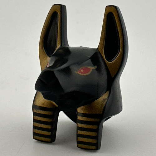 LEGO PART 93248pr0001 Minifig Head Special, Anubis Guard with Gold ...