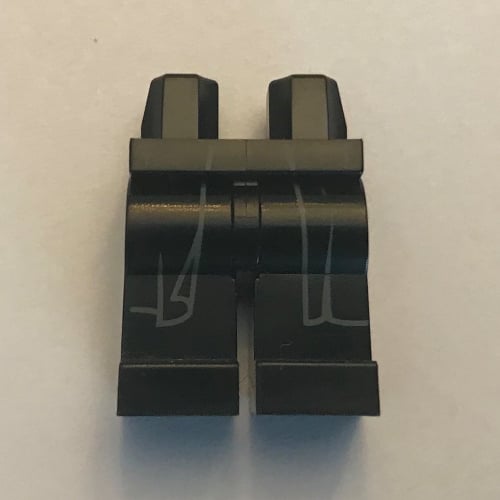 LEGO PART 970c03pr9779 Hips and Black Legs with Coat Tails, Without ...