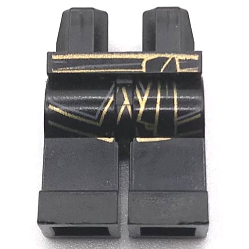 LEGO PART 970c03pr1283 Hips and Black Legs with Black Ninja Belt with ...