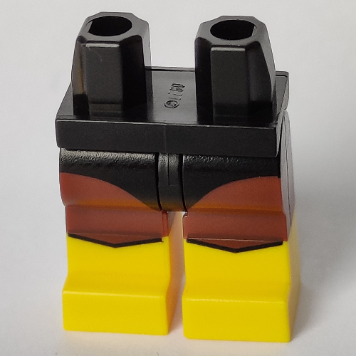 LEGO PART 970c19pat01pr1442 Hips with Reddish Brown Legs and Yellow ...