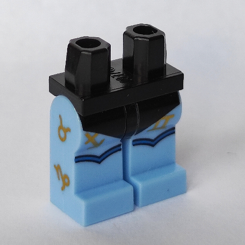 LEGO PART 970c29pr1218 Hips and Bright Light Blue Legs with Black ...