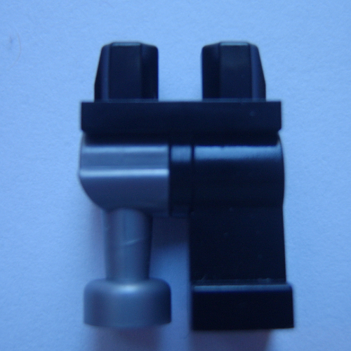 LEGO PART 970e07 Left Leg, Flat Silver Pirate Peg Leg, and Black Hips ...