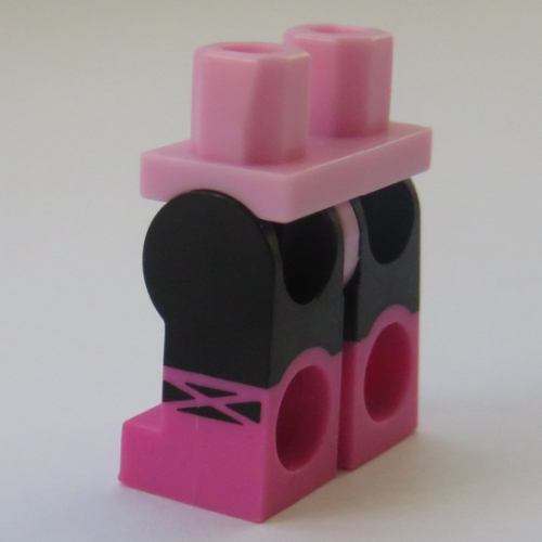 LEGO PART 970c03pat36pr1167 Hips with Black Legs and Dark Pink Boots ...