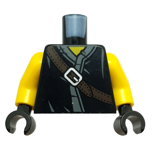 LEGO PART 973c01h03pr4745 Torso Coat, Dark Brown Strap with Buckle ...