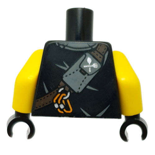 LEGO PART 973c01h03pr4745 Torso Coat, Dark Brown Strap with Buckle ...