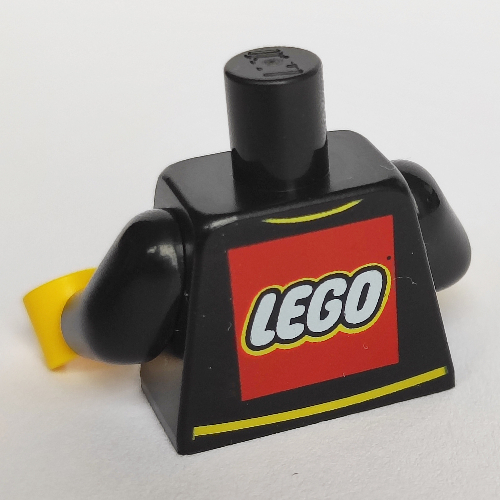 LEGO PART 973c03h01pr3966 Torso Polo Shirt with Yellow and Red Store ...