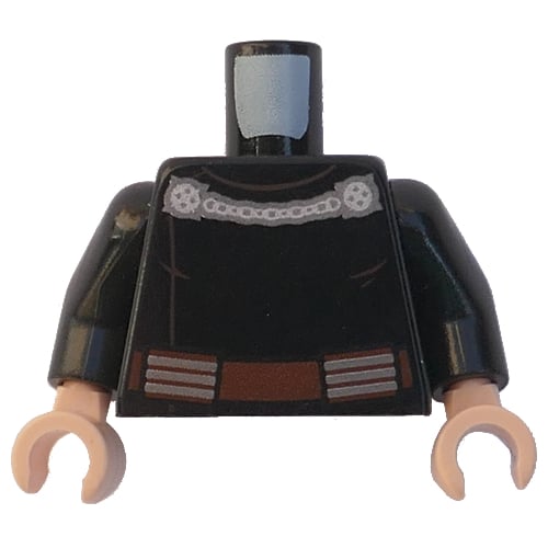 LEGO PART 973c03h02pr2365 Torso Robe with Side Closure, Ornate Silver ...