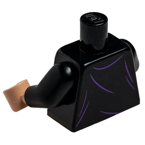LEGO PART 973c03h02pr5398 Torso Robe, Open over Dark Purple Vest Print ...
