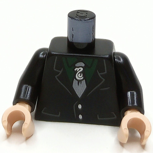 LEGO PART 973c03h02pr6304 Torso Jacket, Dark Bluish Grey Tie, Dark ...