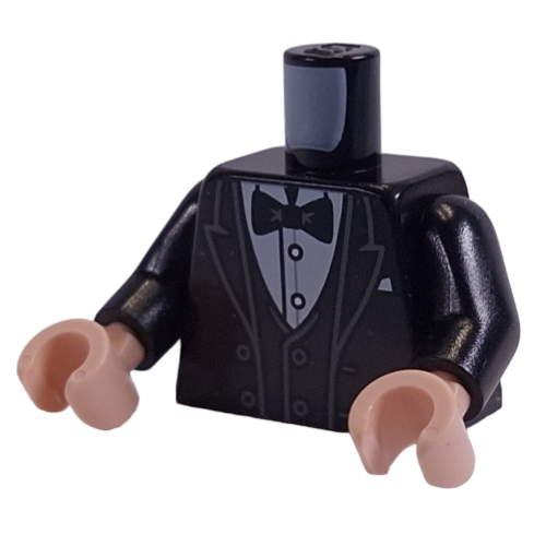 LEGO PART 973c03h02pr6792 Torso, Tuxedo, White Shirt, Black Bow Tie ...