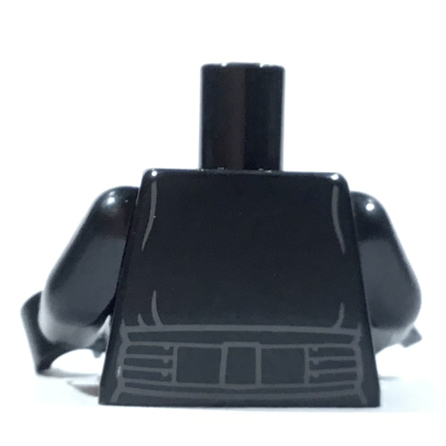 LEGO PART 973c03h03pr0013 Torso Robe, Light Bluish Grey Outlines print ...