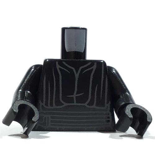 LEGO PART 973c03h03pr0013 Torso Robe, Light Bluish Grey Outlines print ...