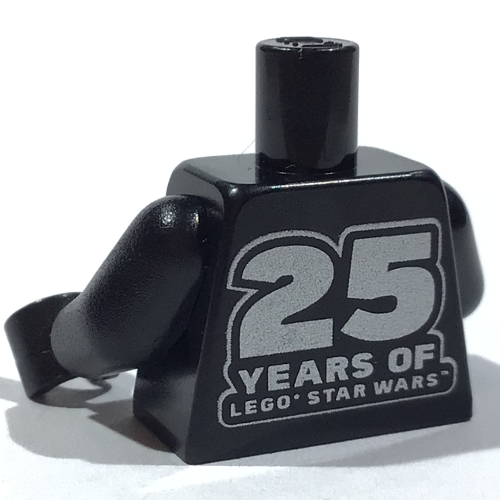 LEGO PART 973c03h03pr0014 Torso, Silver Robe, '25 YEARS OF LEGO STAR ...