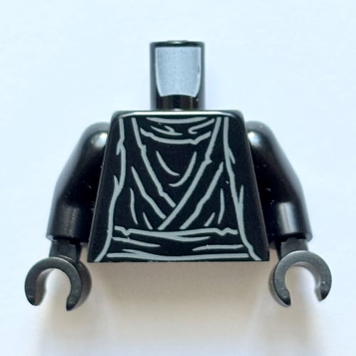 LEGO PART 973c03h03pr0017 Torso, Light Bluish Grey Cloth Lines/Robes ...