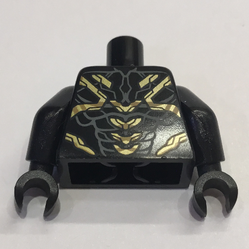 LEGO PART 973c03h03pr4251 Torso Armour with Gold Plates Print (Outrider ...