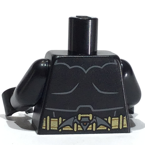 LEGO PART 973c03h03pr6561 Torso Batman Logo with Muscles, Gold Belt ...