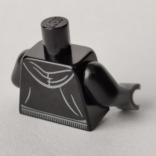 LEGO PART 973c03h12pr4233 Torso Hoodie with White Spider Web Print ...