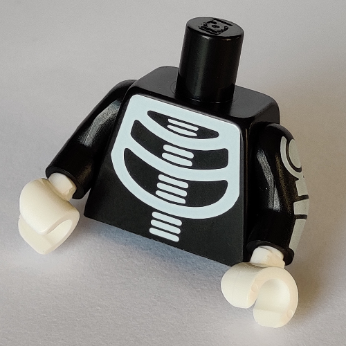 LEGO PART 973c03h27pr3116 Torso Skeleton Bones, Spine and Ribs Print ...