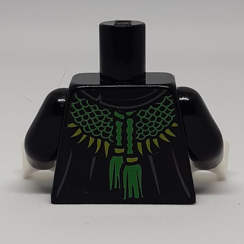 LEGO PART 973c03h27pr5152 Torso Robe, Lime Keltic Knot, Green String ...