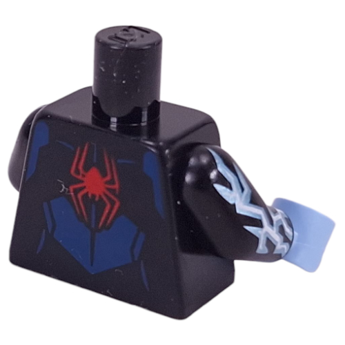 LEGO PART 973c03h29pr0001 Torso, Muscles, Red Spider, Dark Blue Armor ...