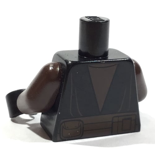 LEGO PART 973c07h03pr1795 Torso Jedi Robe, Dark Brown Belt Print, Dark ...