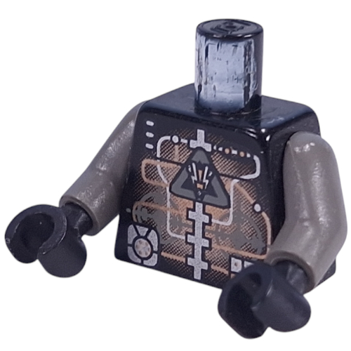 LEGO PART 973c08h03pr0198 Torso Insectoids Droid Silver and Copper ...