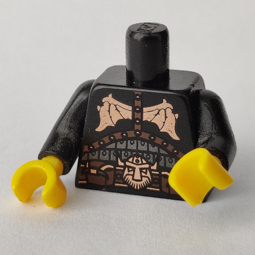LEGO PART 973c12h01pr1827 Torso Armor with Gold Dragon Wings, Dwarf ...