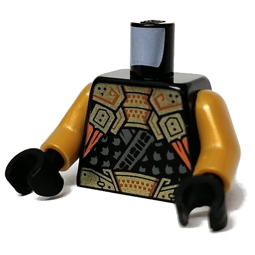 LEGO PART 973c21h03pr0006 Torso Armor, Gold Belt and Chestplate over ...