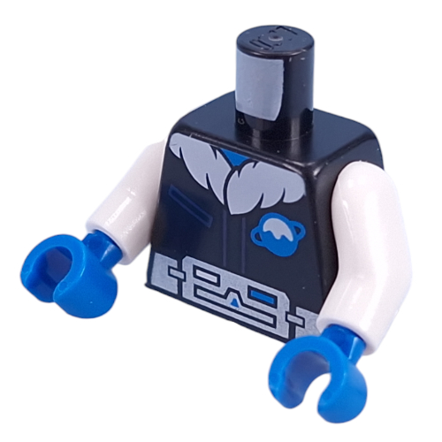 LEGO PART 973c27h28pr7027 Torso Space Suit, White Fur Color, Ice Planet ...