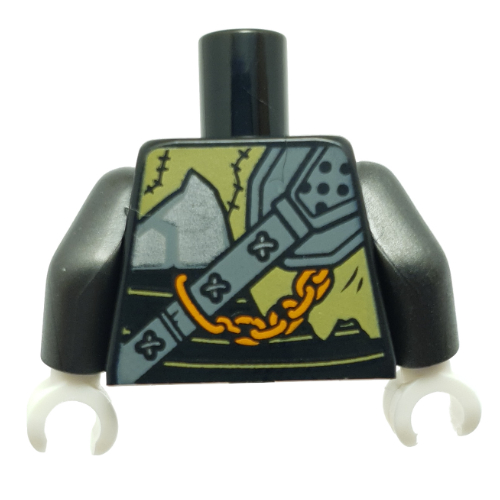 LEGO PART 973c47h27pr4314 Torso Robe, Tattered, Shoulder Strap with ...