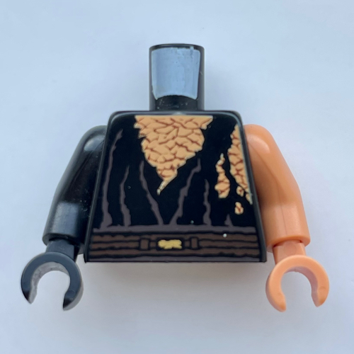 LEGO PART 973d31pr1616 Torso, Odd Arms and Hands, Robe, Torn Print ...