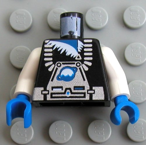 LEGO PART 973c27h28pr0062 Torso Space Suit, Ice Planet Silver Print ...