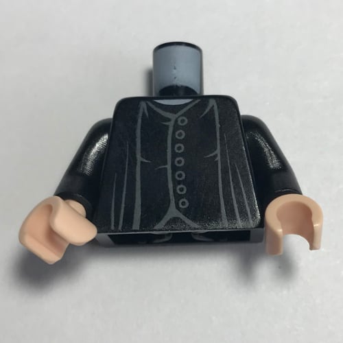 LEGO PART 973c03h02pr1685 Torso Robe with 7 Gray Buttons Print (Snape ...