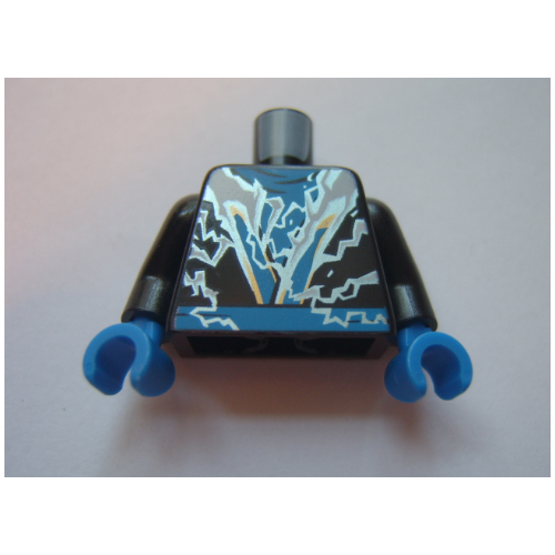LEGO PART 973c03h28pr1818 Torso Robe with Blue Sash and Lightning Print ...