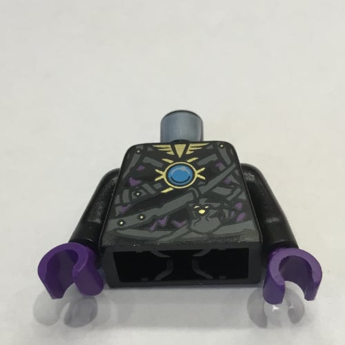 LEGO PART 973c03h09pr2241 Torso Raven Armour with Chi Orb Print, Black ...