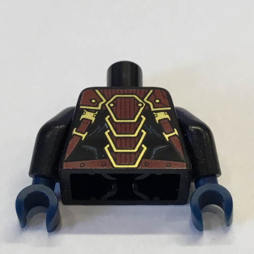 LEGO PART 973c03h05pr2866 Torso Muscles, Dark Red Straps and Armor and ...
