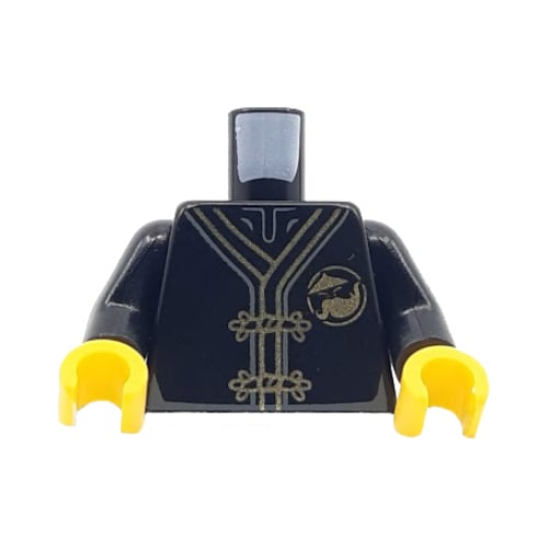 LEGO PART 973c03h01pr4148 Torso Robe with Gold Trim, Wu Logo Print ...