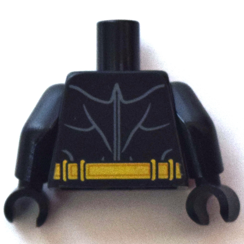 LEGO PART 973c03h03pr4831 Torso Muscles with Gold Utility Belt Print ...