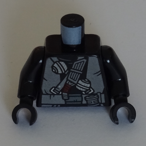LEGO PART 973c03h03pr4874 Torso Robe, with Pearl Titanium Straps and ...