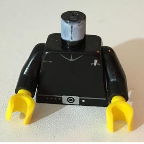 LEGO PART 973c03h01pr0003 Torso Jacket Imperial Shuttle Pilot Print ...
