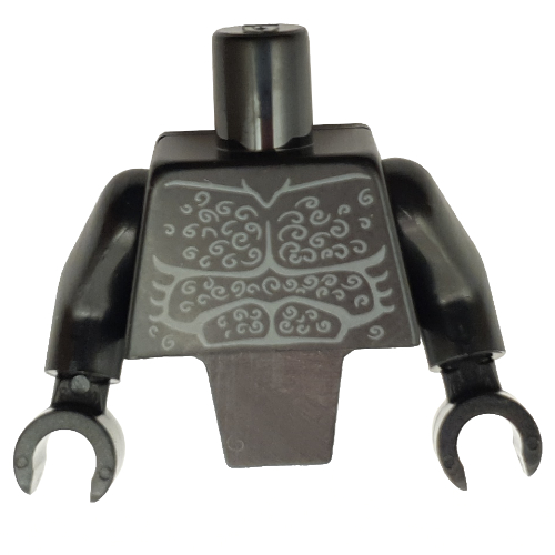 LEGO PART 98127pr0001 Torso Short with Back Ridges, with Bare Chest ...