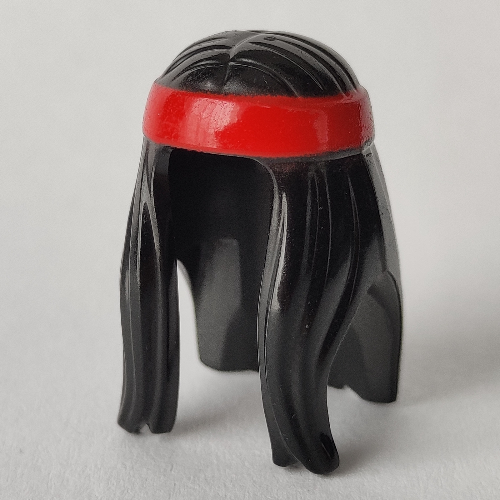 LEGO PART 99248pr0002 Hair and Headband, Long, Red Headband Print ...