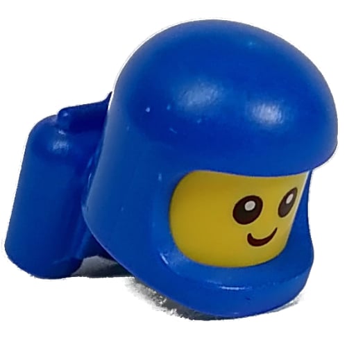 LEGO PART 100662pat0001pr0001 Minifig Head Special, Baby with Helmet ...
