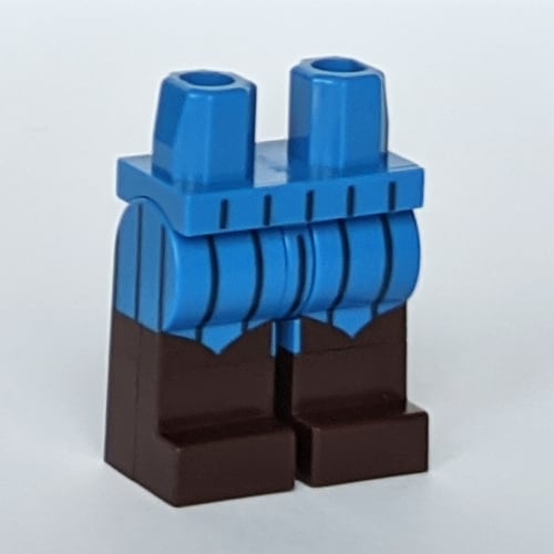 LEGO PART 970c28pat03pr0004 Hips with Blue Legs and Black Boots Pattern ...