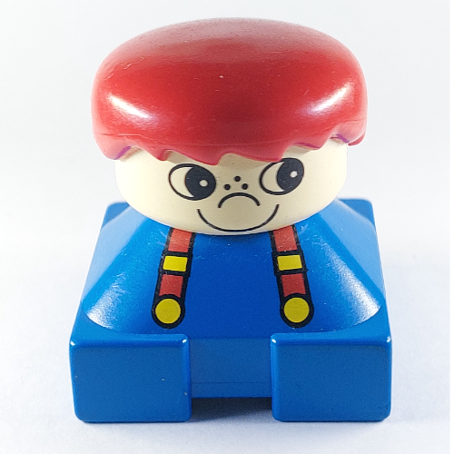 LEGO PART 2327c01pr0002 Duplo 2 x 2 x 2 Figure Brick, Spiky Bangs ...