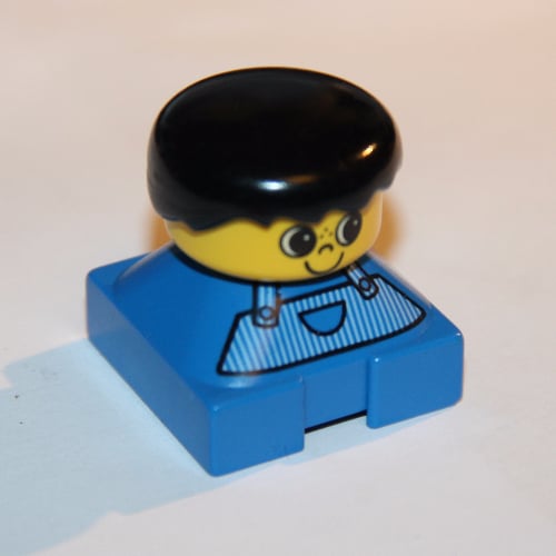 LEGO PART 2327c01pr0001 Duplo 2 x 2 x 2 Figure Brick, Spiky Bangs ...