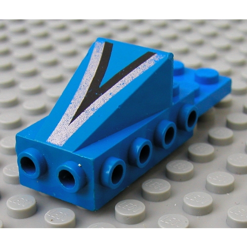 LEGO PART 2336pr0001 Brick Special, Cockpit Space Nose with Silver and ...