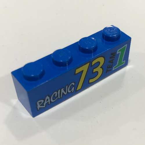 LEGO PART 3010apr0007 Brick 1 x 4 with Bottom Tubes, Lowered Center ...