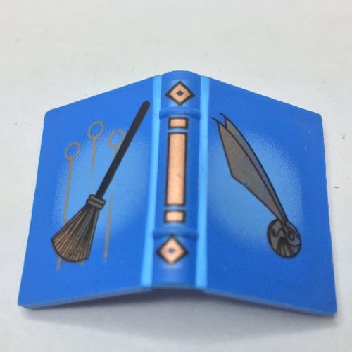 LEGO PART 33009pr0004 Book 2 x 3 with Quidditch Broom and Golden Snitch ...
