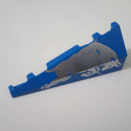 LEGO PART 3505pr0004 Wedge Sloped 2 x 5 Right with Silver Bull print ...